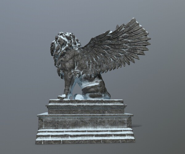 ArtStation - lion statue | Game Assets