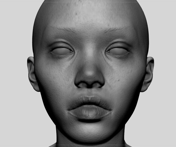 ArtStation - Asian Female Head 02 | Resources