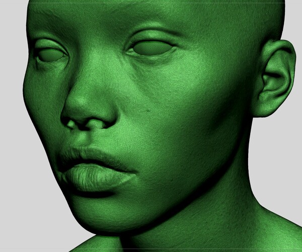 ArtStation - Asian Female Head 02 | Resources