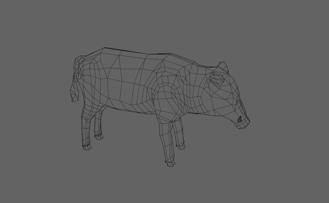 ArtStation - Boar - Javali Low-poly 3D model | Game Assets