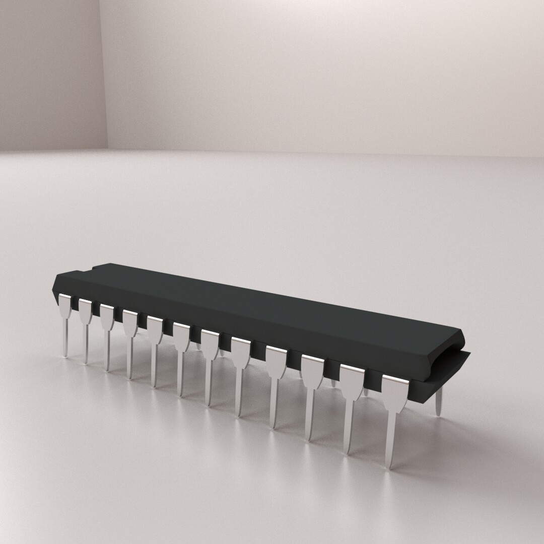 ArtStation - 28 Pin Microchip | Game Assets