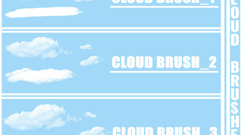 ArtStation - Cloud Brushes (3 Set) | Brushes