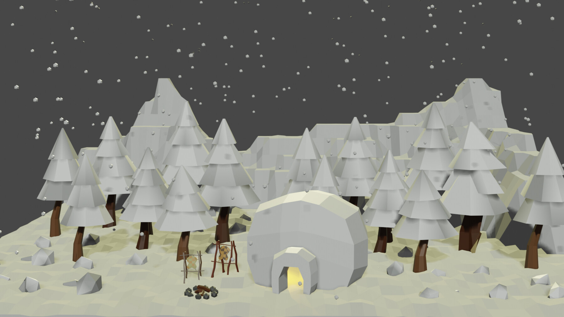 ArtStation - Winter Set | Game Assets