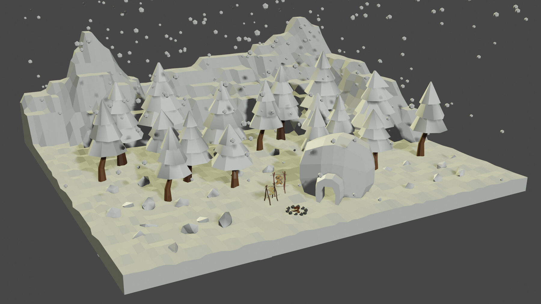 ArtStation - Winter Set | Game Assets