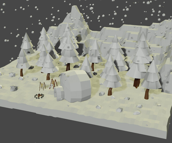 ArtStation - Winter Set | Game Assets
