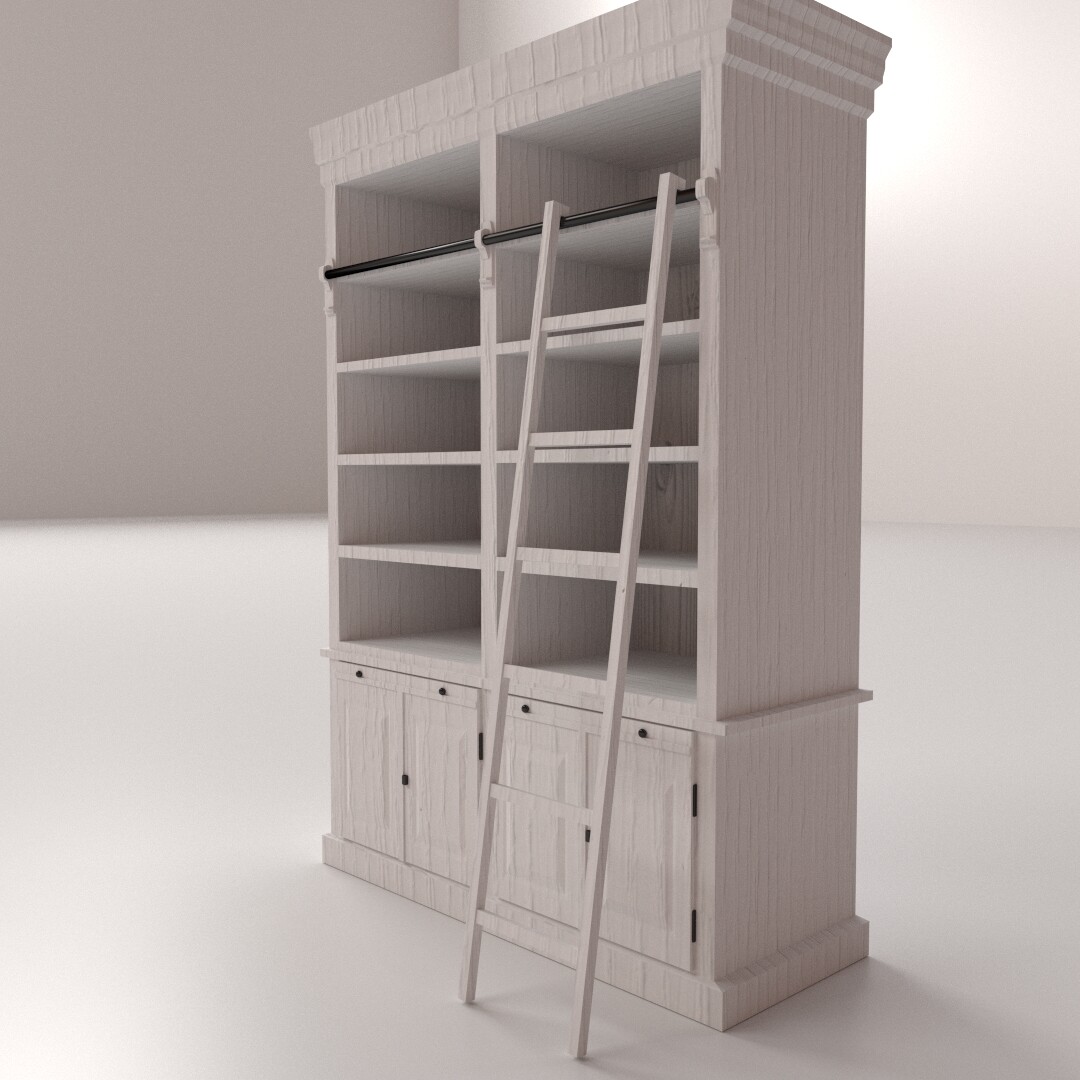 ArtStation - Bookcase v2 | Game Assets