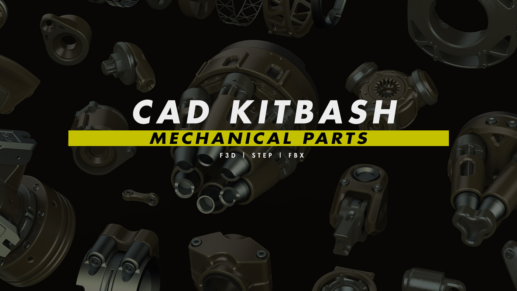 ArtStation - CAD Kitbash: Mechanical Parts | Resources