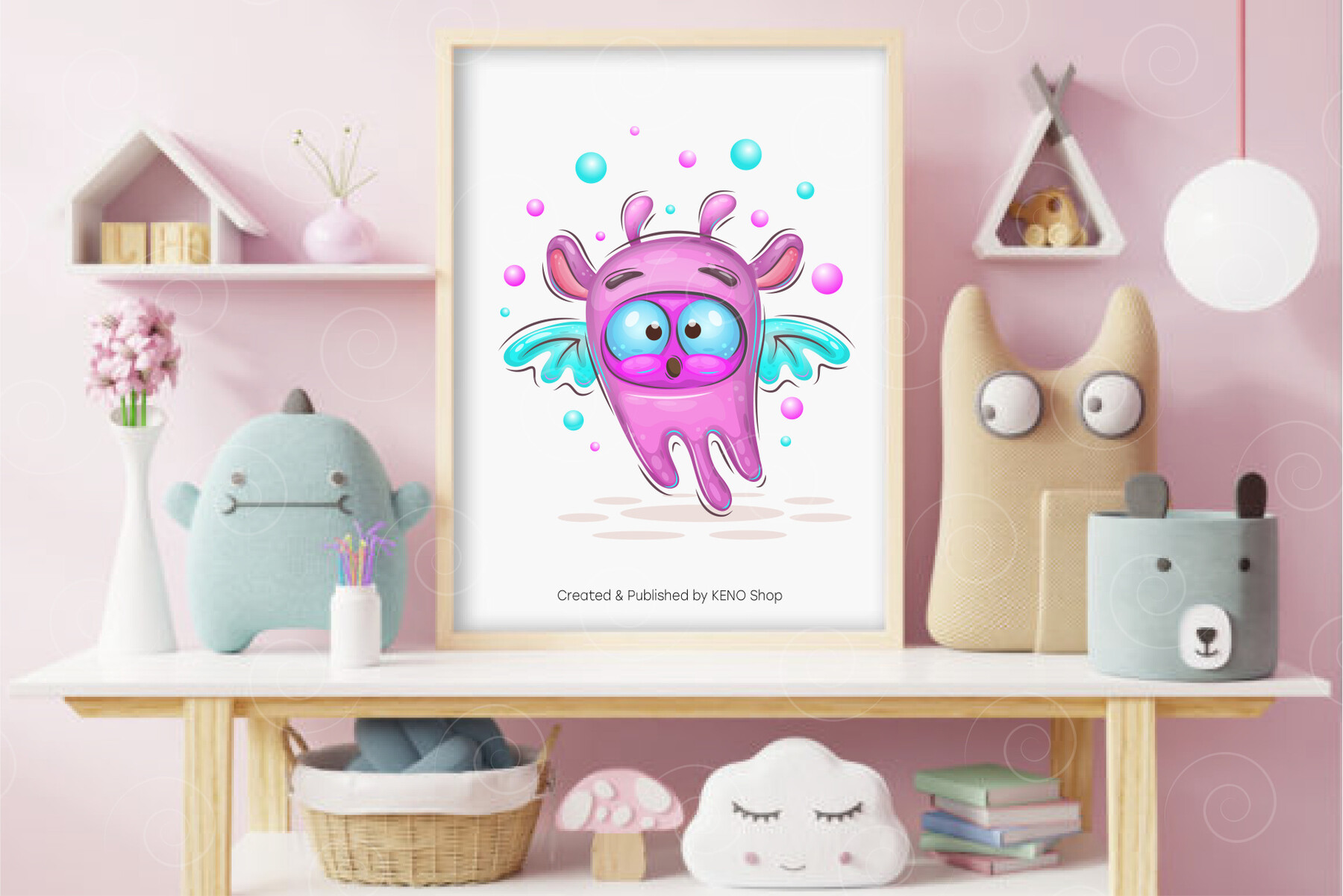 ArtStation - Cute cartoon flying monster | Artworks