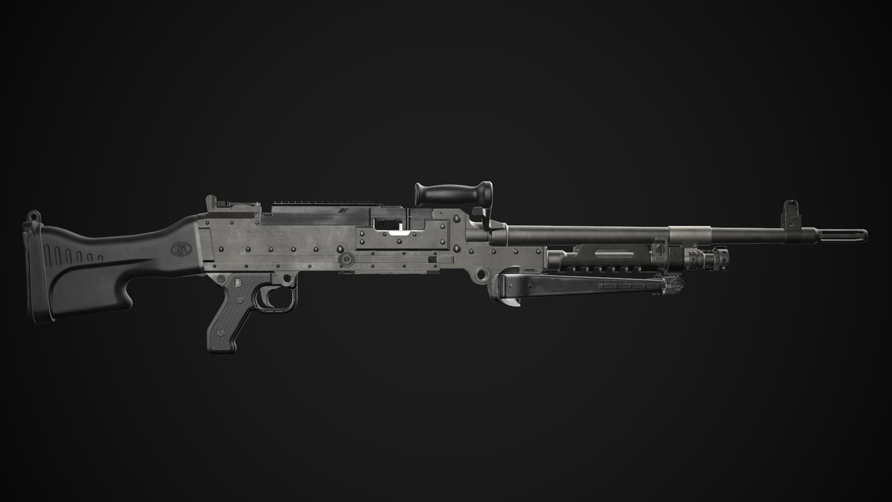 ArtStation - FN MAG / M240 Machine Gun (Game Ready) | Game Assets