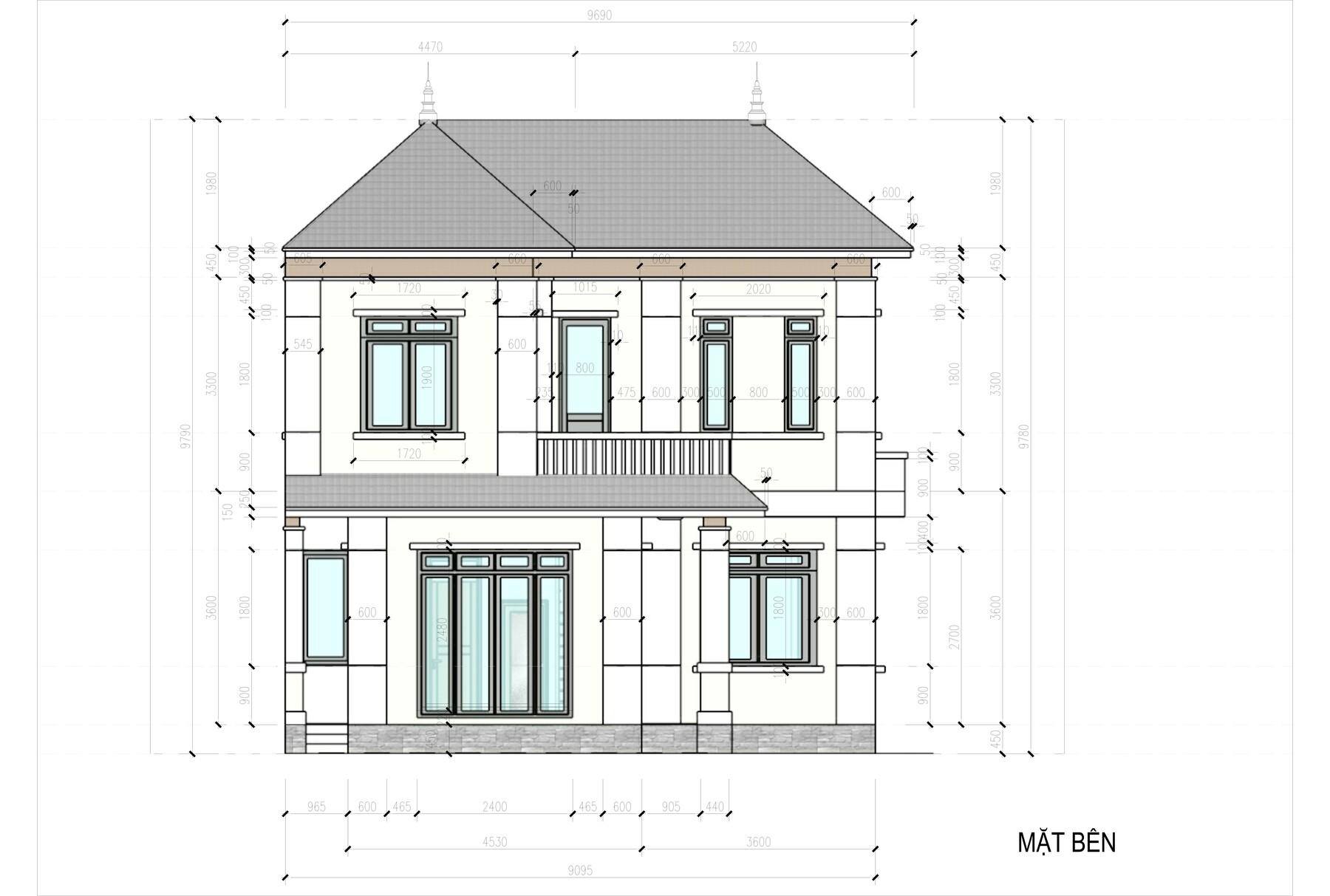 ArtStation - 8x8 House Design - Land 10x10 sqm - Small Villa 2 Storey ...