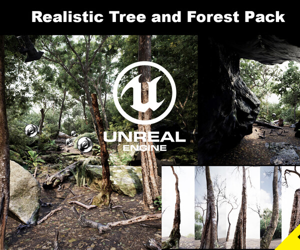 ArtStation - Realistic Trees and Forest Plants Pack | Resources