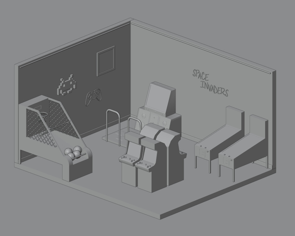 ArtStation - Arcade room | Game Assets