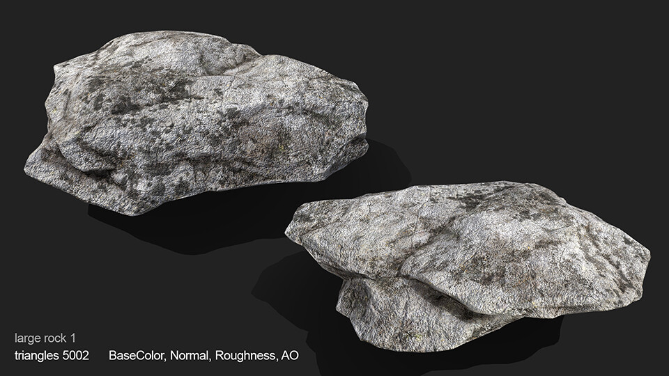 ArtStation - ROCK PACK - 25 Rock Models - PBR | Resources