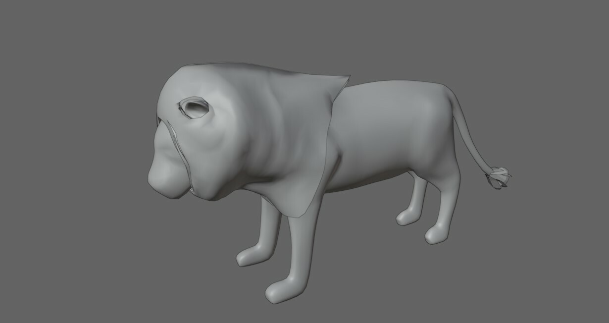 ArtStation - Lion - Leao Low-poly 3D model | Game Assets