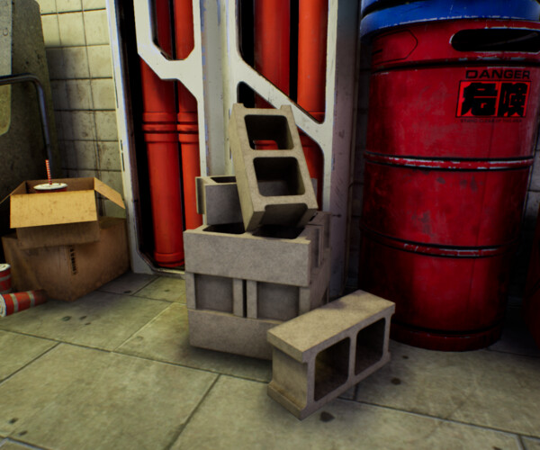 ArtStation - Mini Cyberpunk Props Pack Asset (Game Ready)(Unreal Engine) | Game Assets