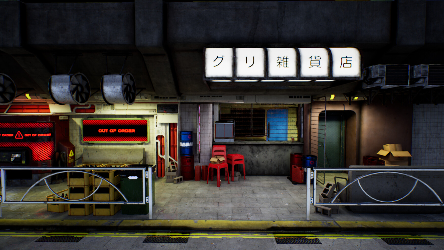 ArtStation - Mini Cyberpunk Props Pack Asset (Game Ready)(Unreal Engine) | Game Assets