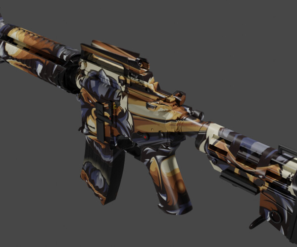 ArtStation - M16 Assault Rifle | Game Assets