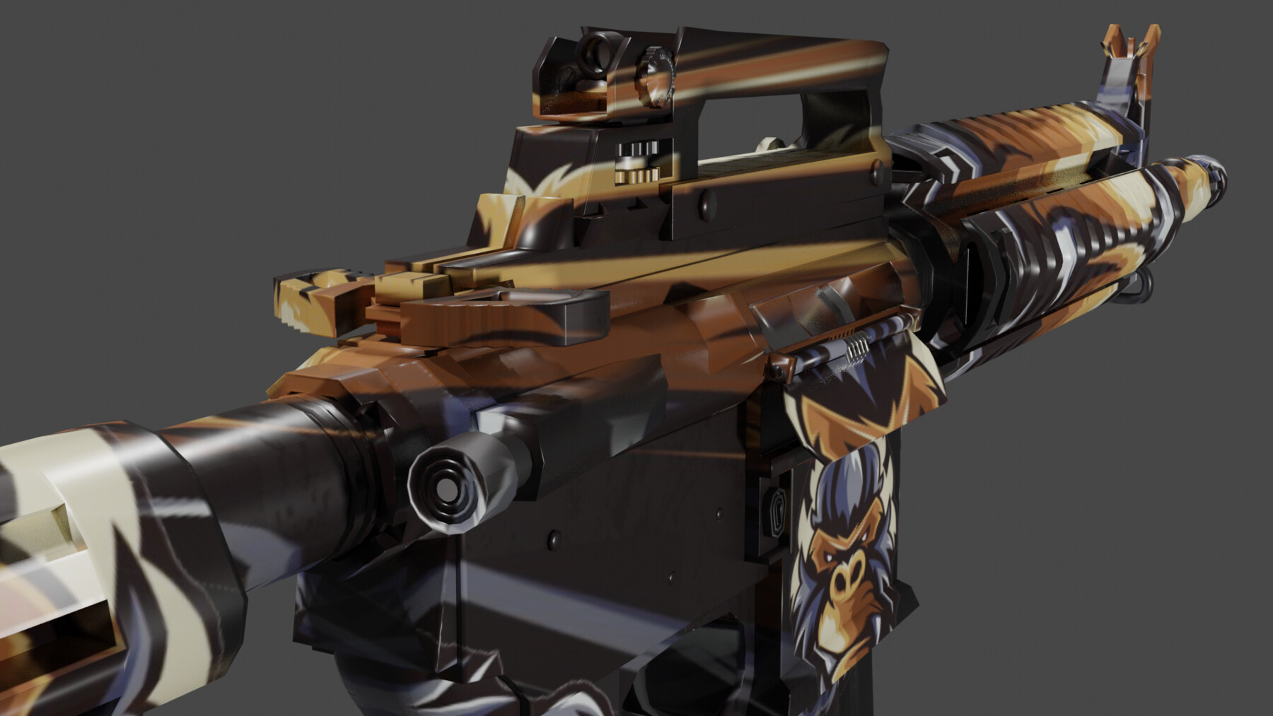 ArtStation - M16 Assault Rifle | Game Assets