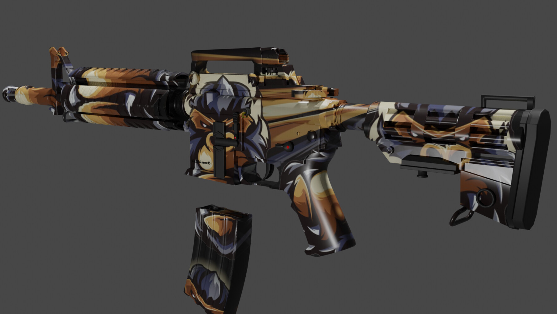 ArtStation - M16 Assault Rifle | Game Assets