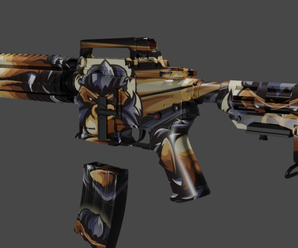 ArtStation - M16 Assault Rifle | Game Assets