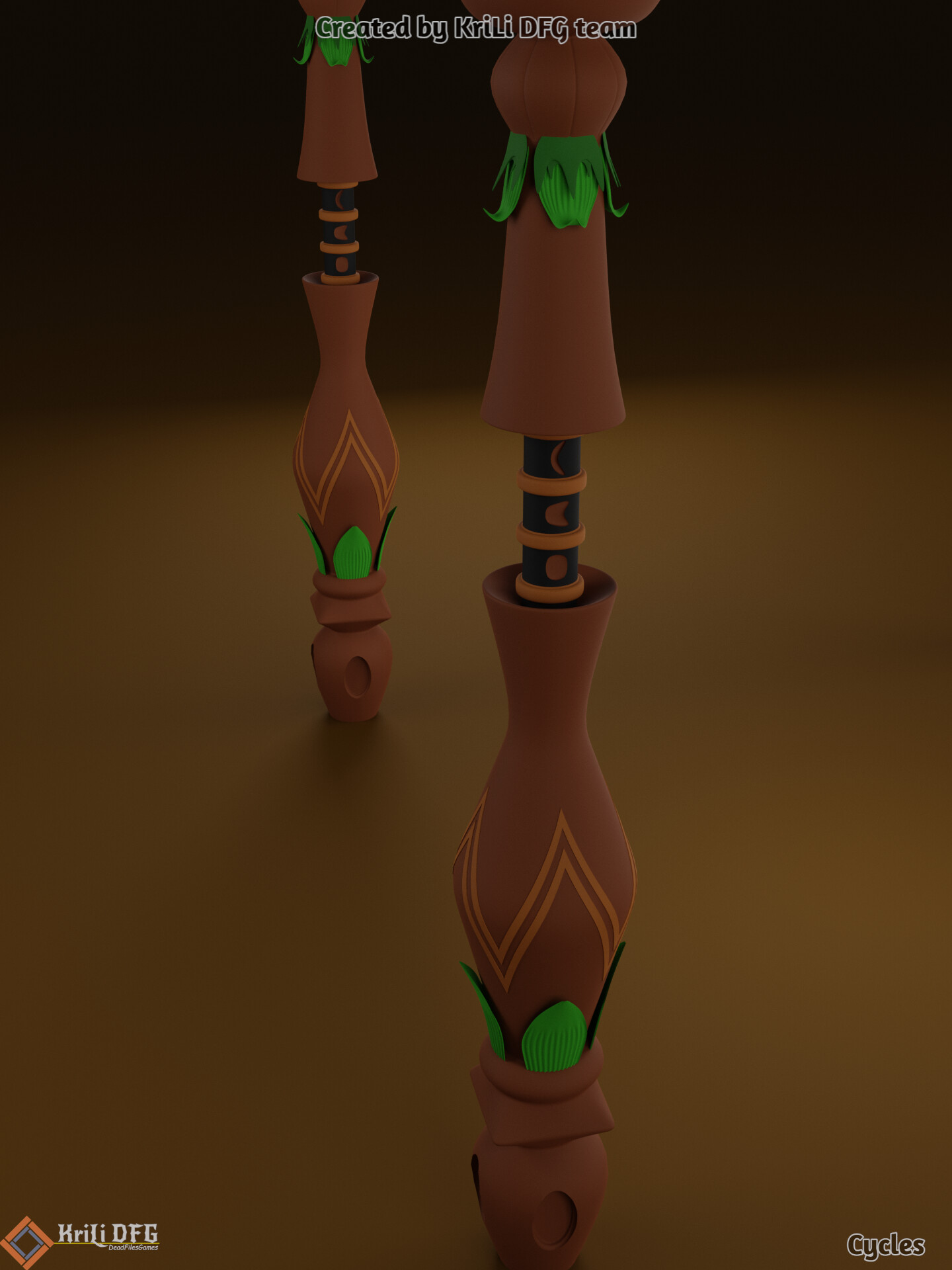 ArtStation - Game Assets / 3D Low Poly Objects Model / Table & Chair ...