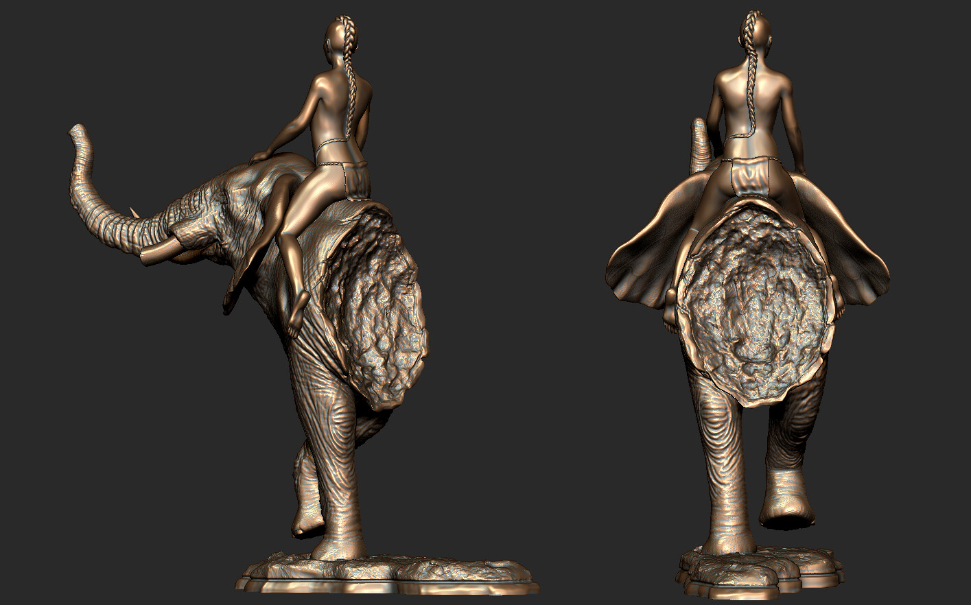 ArtStation - Elephant Torso Statue | Resources