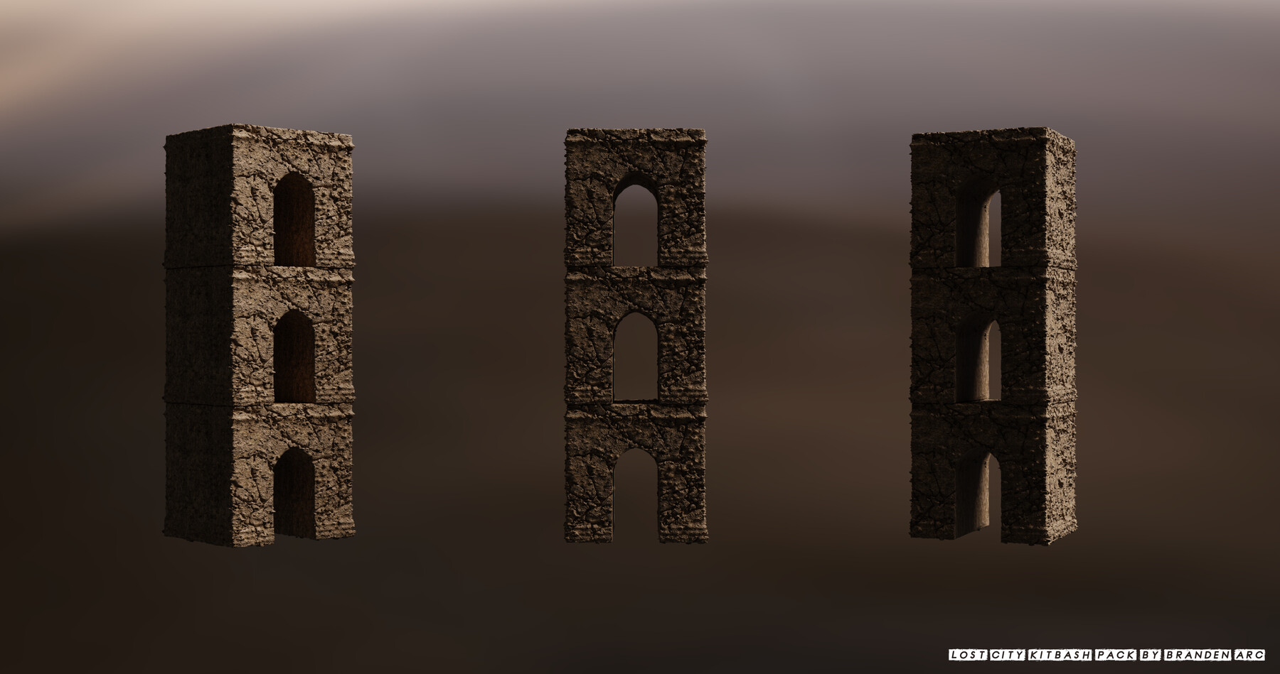 ArtStation - Lost City Kitbash Asset Pack | Game Assets