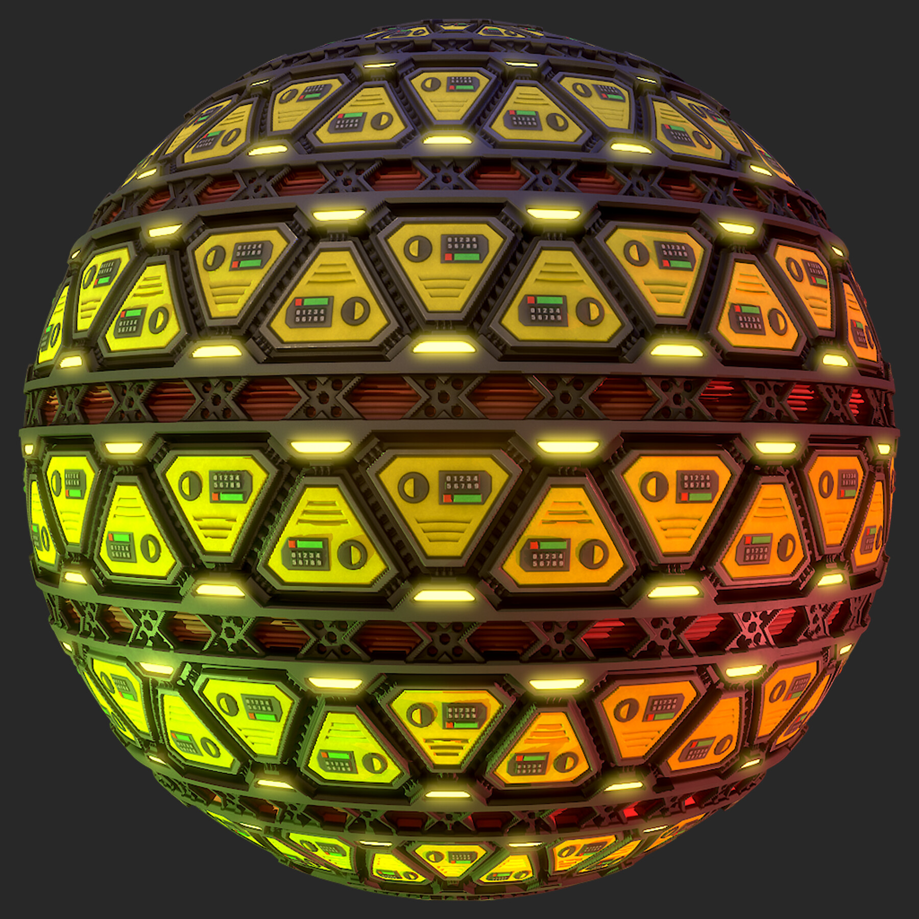 ArtStation - Sci-Fi Storage Wall Material | Resources