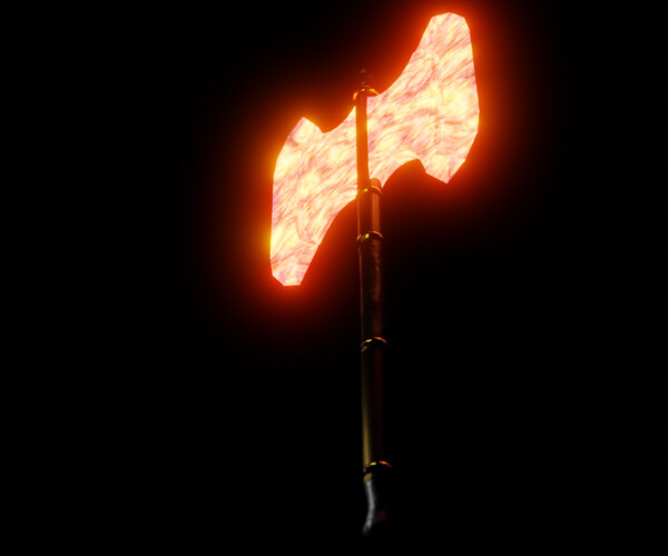 ArtStation - Lava Axe 3D model | Resources