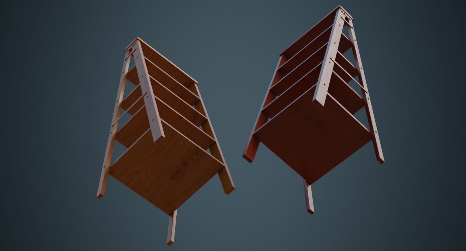 ArtStation - Step Ladder 1A | Game Assets