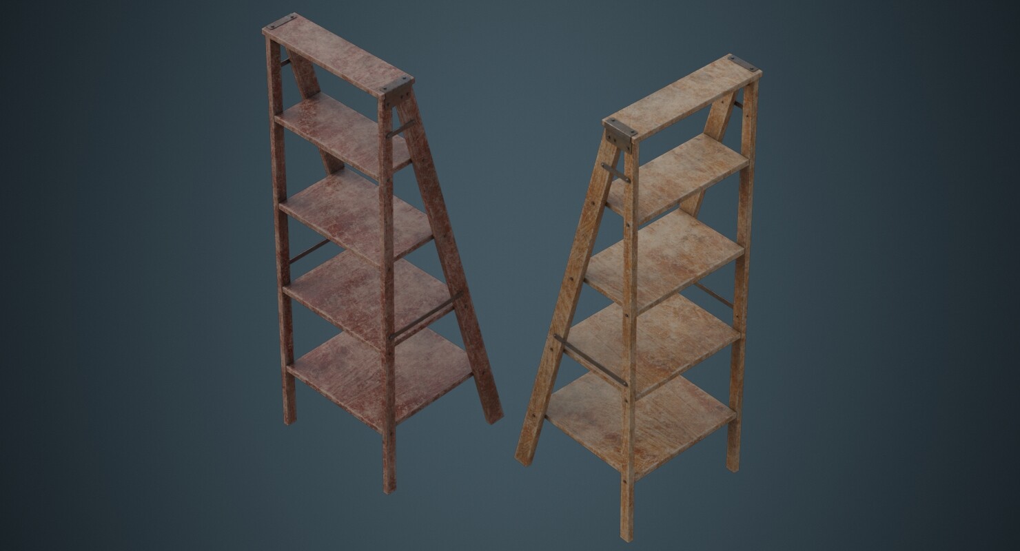 ArtStation - Step Ladder 1B | Game Assets
