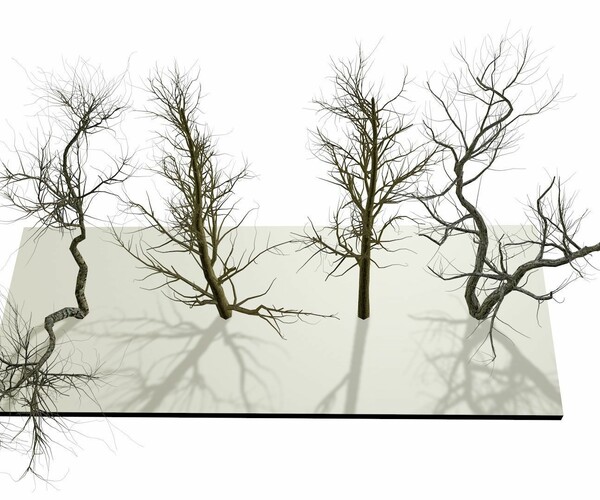 ArtStation - Bare trees Low-poly | Game Assets
