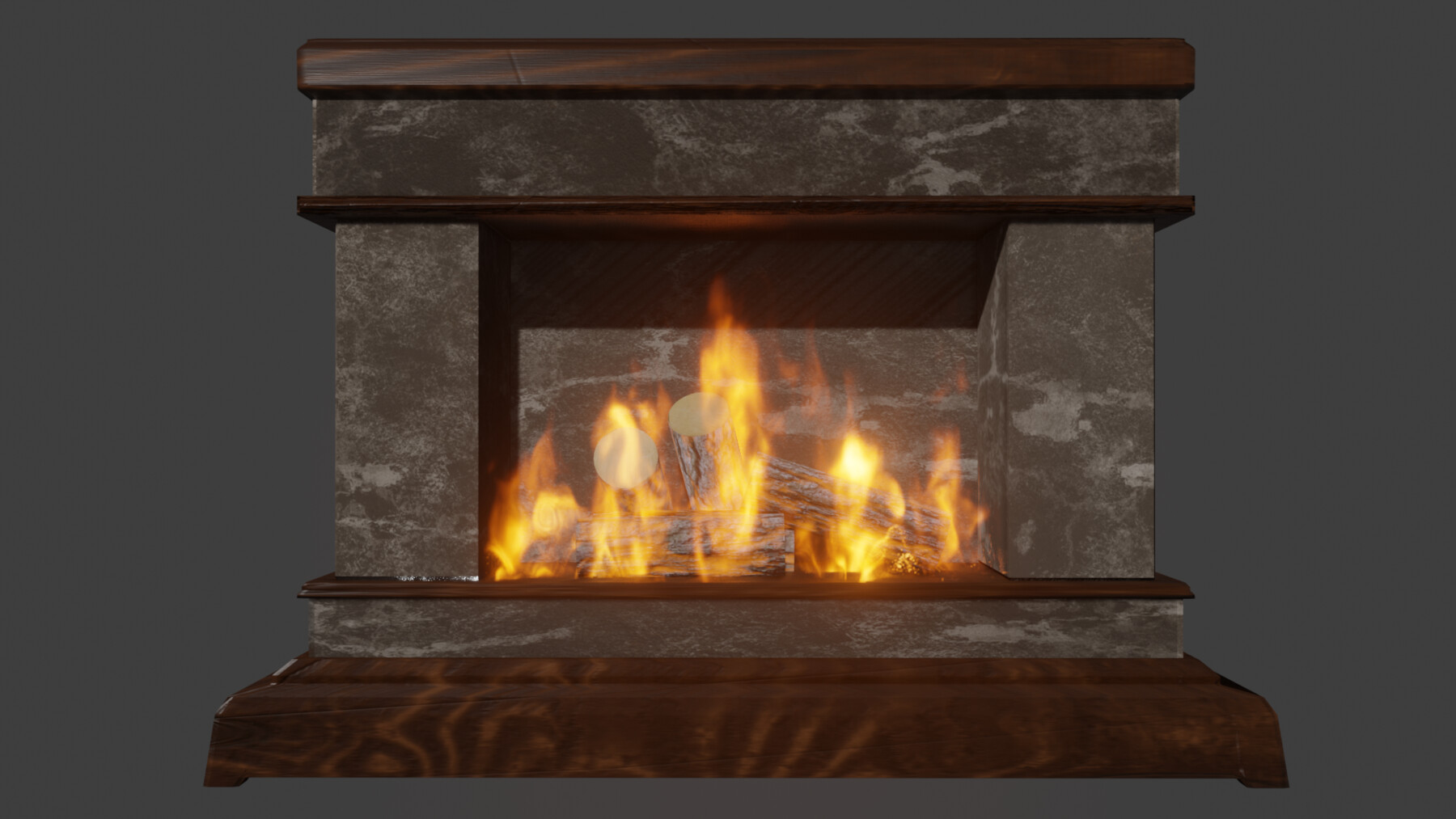 ArtStation - Fireplace 3D model | Resources