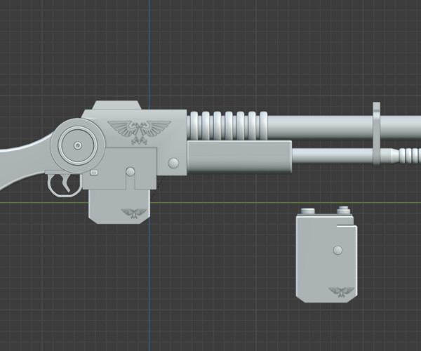 ArtStation - Lucius Pattern No. 98 Lasgun 40k Krieg Pattern Lasgun ...