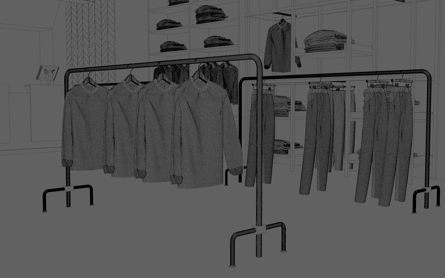 ArtStation - Apparel Clothing Store interior design 3D model | Resources