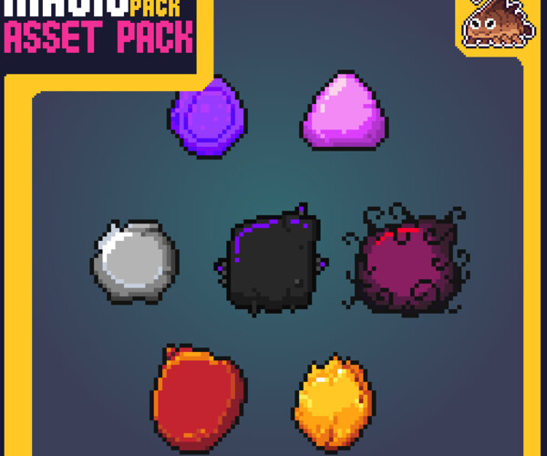 ArtStation - Magic Runes Pixel Art Asset Pack | Game Assets