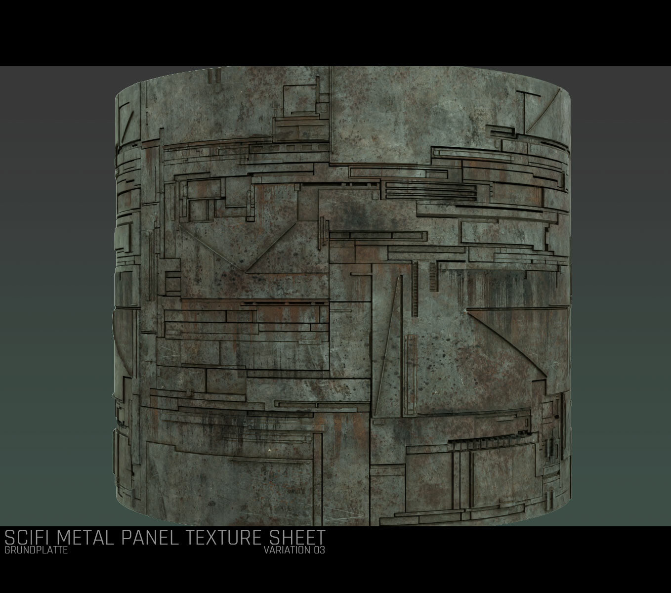 ArtStation - Sci Fi Wall Panel Texture Set 3 | Resources