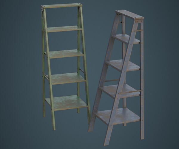 ArtStation - Step Ladder 1C | Game Assets