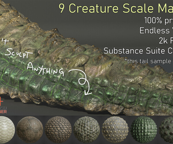 ArtStation - Creature Scales for Substance Painter | Resources