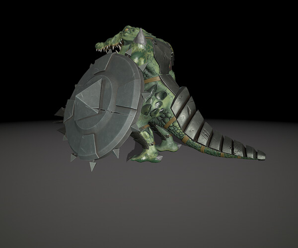 ArtStation - Crocodile guardian | Game Assets