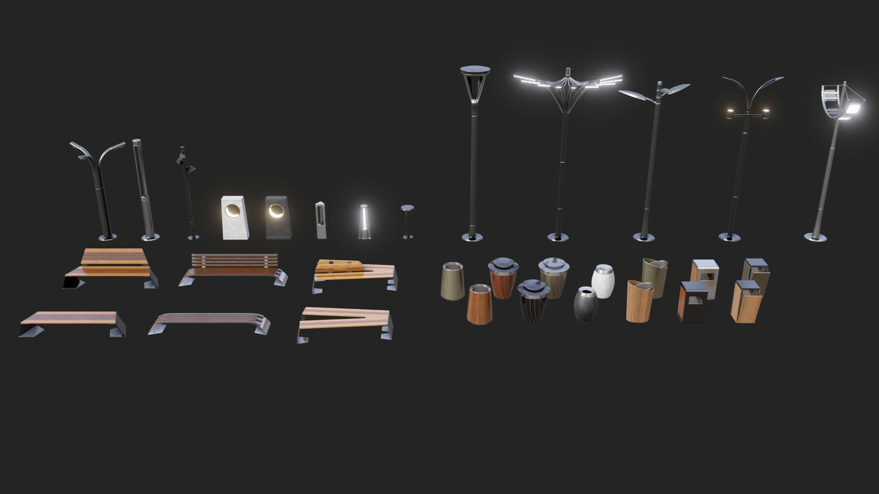 ArtStation - Modern Street Objects 3D Asset Pack | Resources