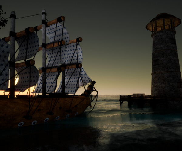 ArtStation - Low-Poly Boat (Game Ready Model) | Game Assets