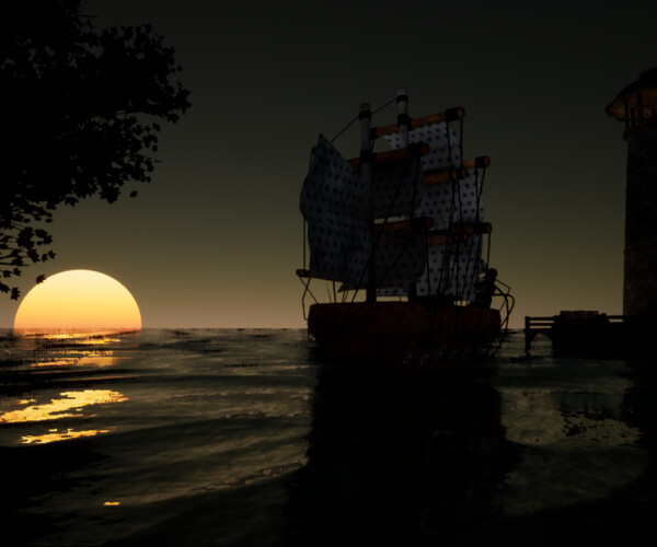 ArtStation - Low-Poly Boat (Game Ready Model) | Game Assets