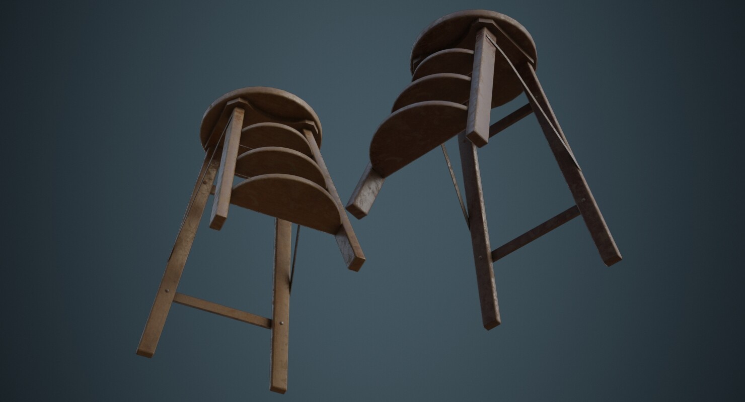 ArtStation - Step Ladder 2B | Game Assets