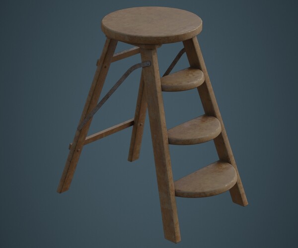 ArtStation - Step Ladder 2B | Game Assets