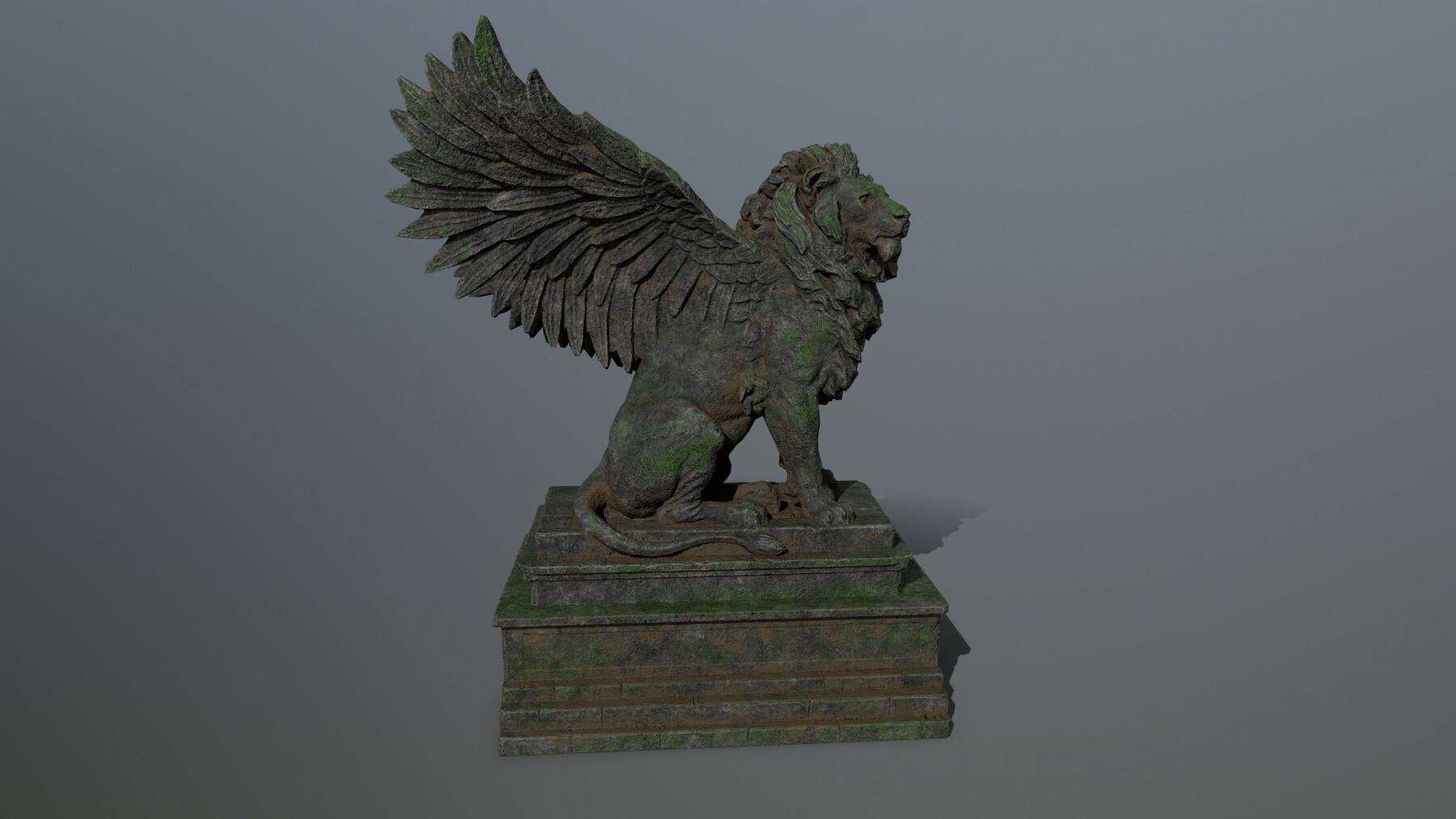 ArtStation - lion statue | Game Assets