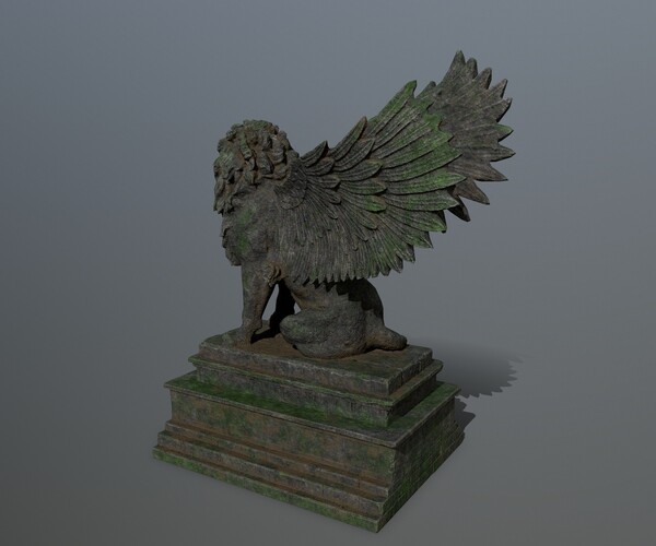 ArtStation - lion statue | Game Assets