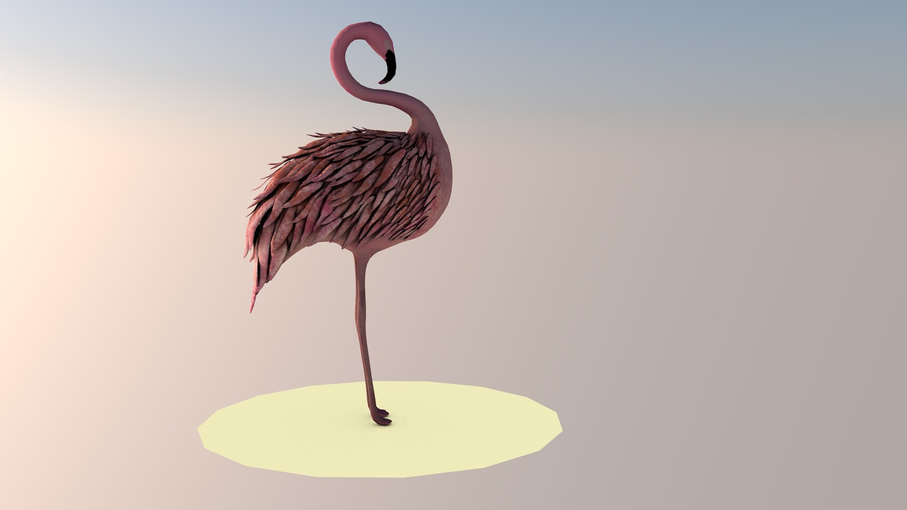 ArtStation - pink flamingo | Game Assets