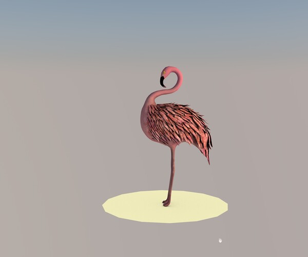ArtStation - pink flamingo | Game Assets