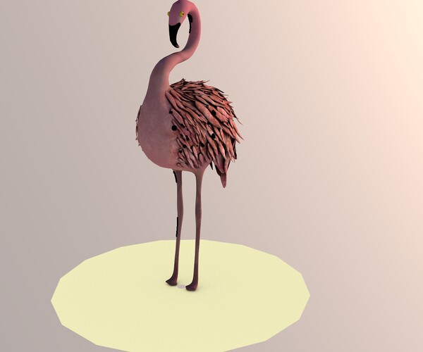ArtStation - pink flamingo | Game Assets